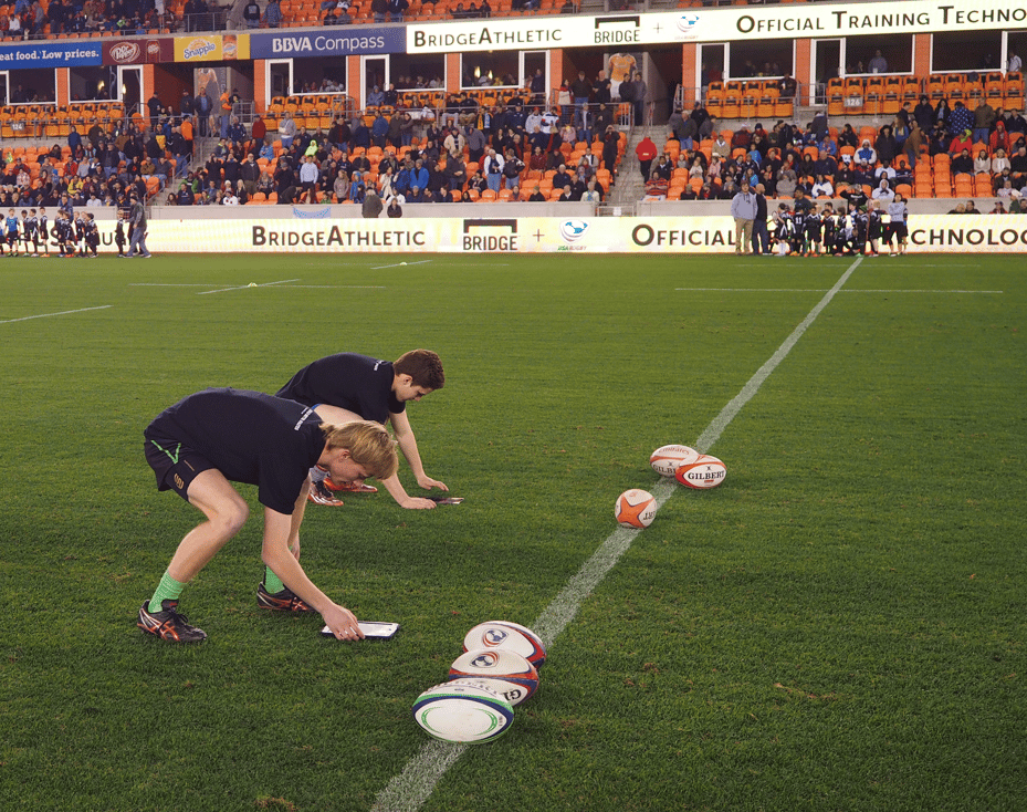 BridgeAthletic Runs Rugby Halftime Contest