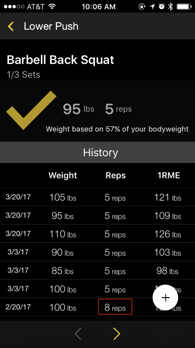 Strength Training Software: The Athlete Interface